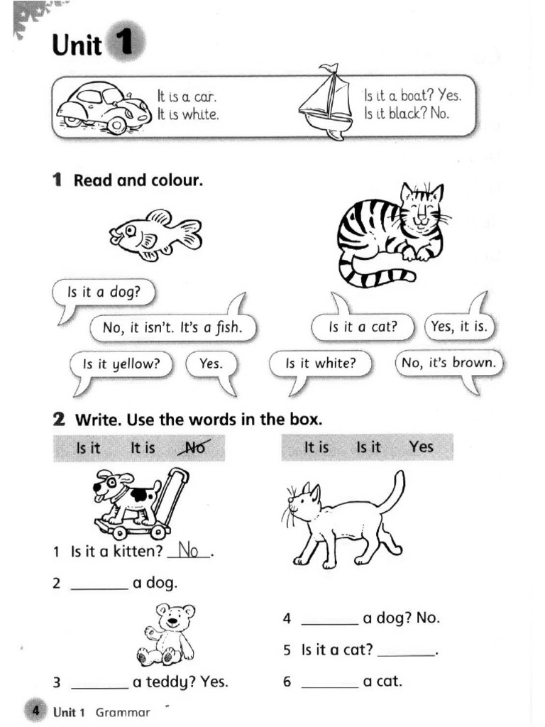 English World 1 - Grammar Practice Book | PDF