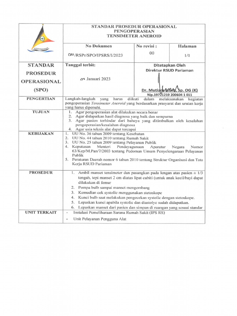 SPO_Tensimeter_Aneroid | PDF
