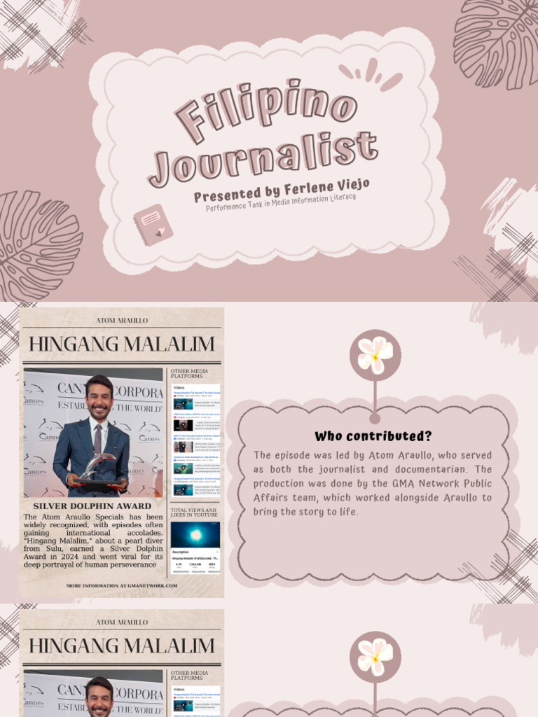 MIL FILIPINO JOURNALIST Atom Araullo | PDF