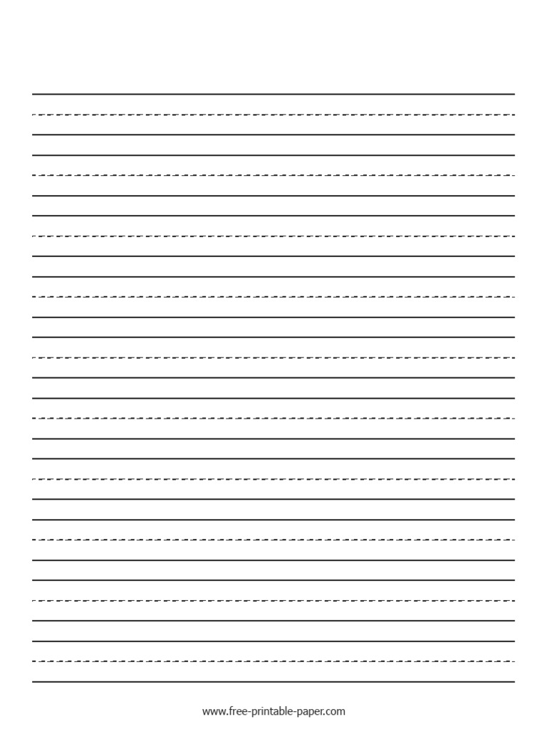 Kindergarten Writing Paper | PDF