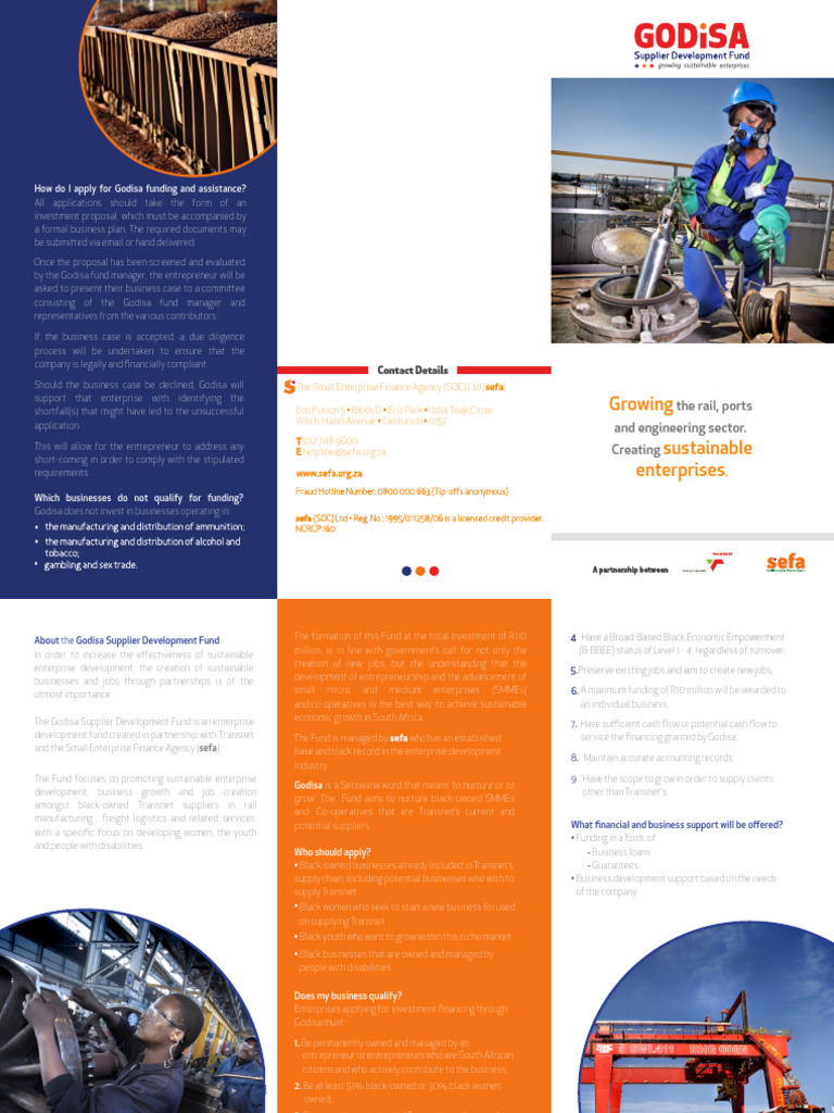 Godisa Supplier Development Fund Brochure | PDF | Small And Medium ...