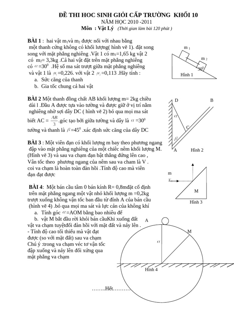 De Dap An Thi HSG Khoi 10 | PDF