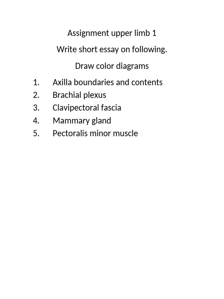 Assignment File 1732618708763assignment Upperlimb Pdf