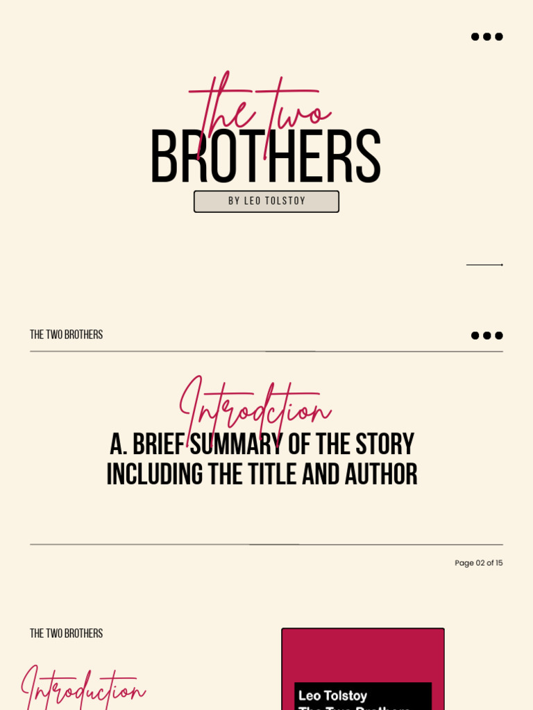 The Two Brother | PDF | Happiness | Plot (Narrative)