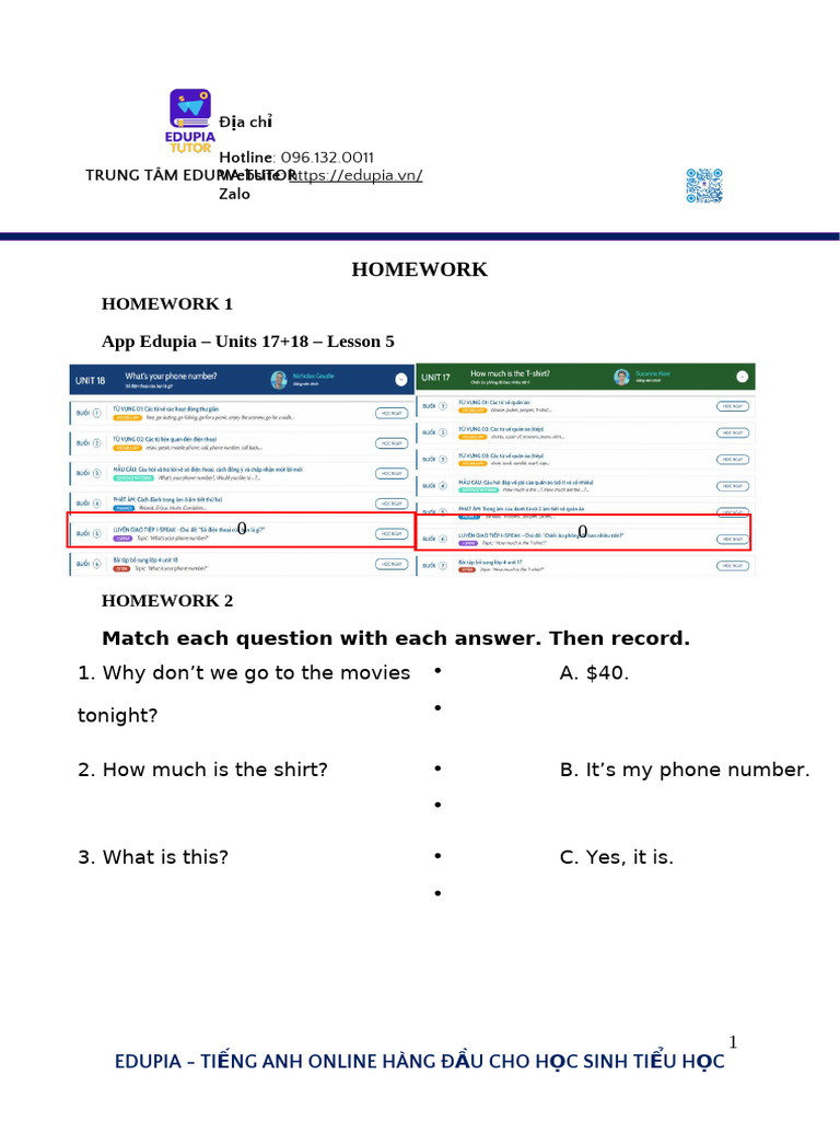 Edupia Tutor - 4C.MW36 Worksheet | PDF