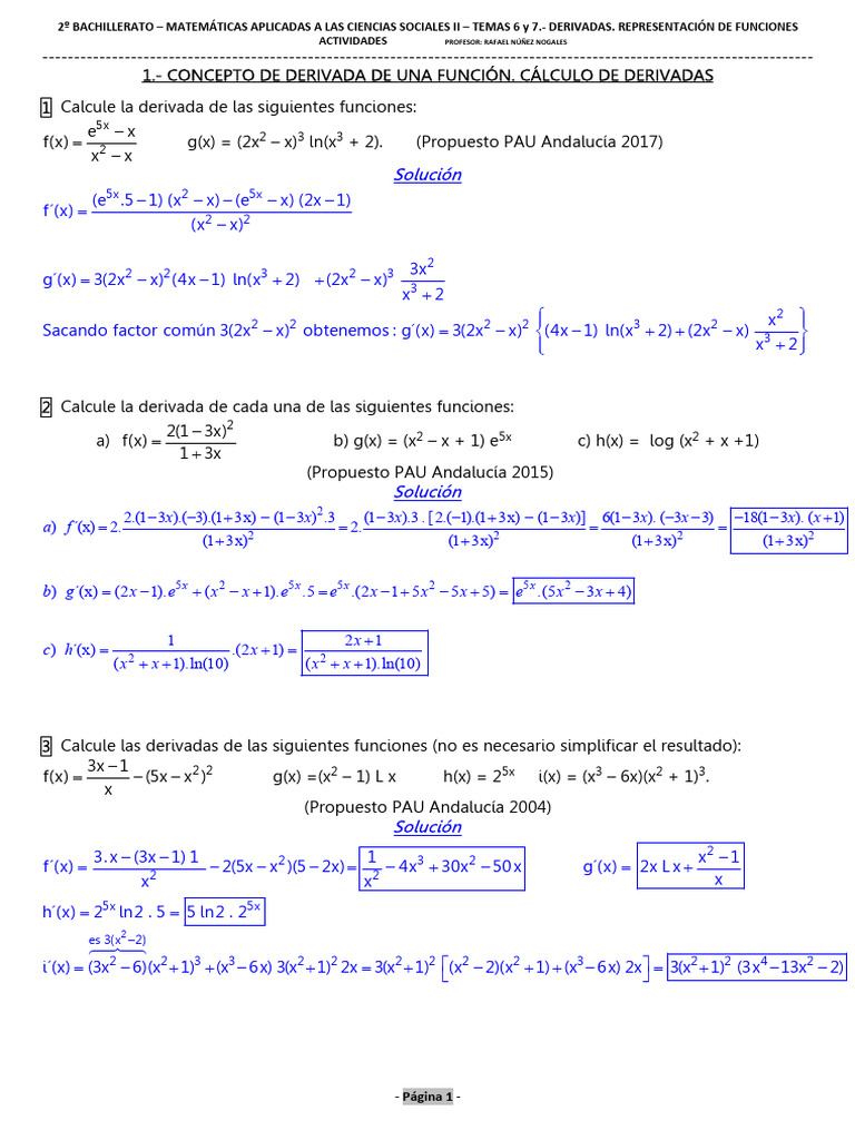 Ejercicios de Analisis | PDF | Línea (geometría) | Derivado
