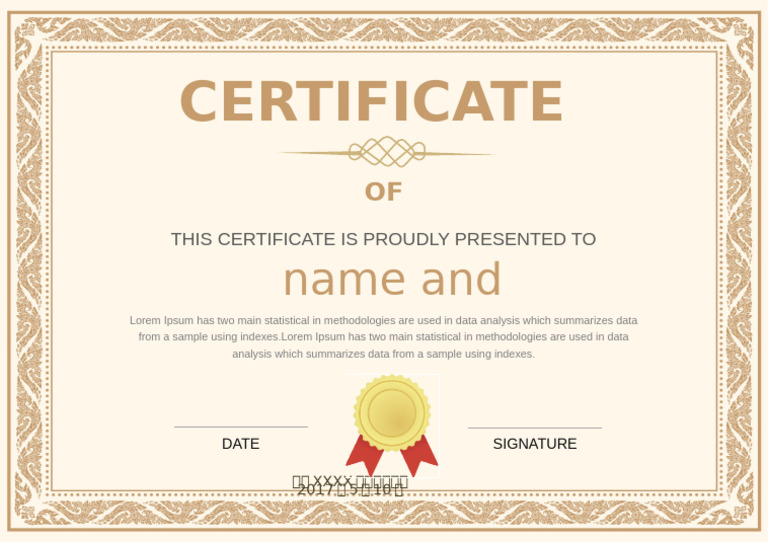 Yellow and Simple Certificate of Achievement-WPS Office | PDF