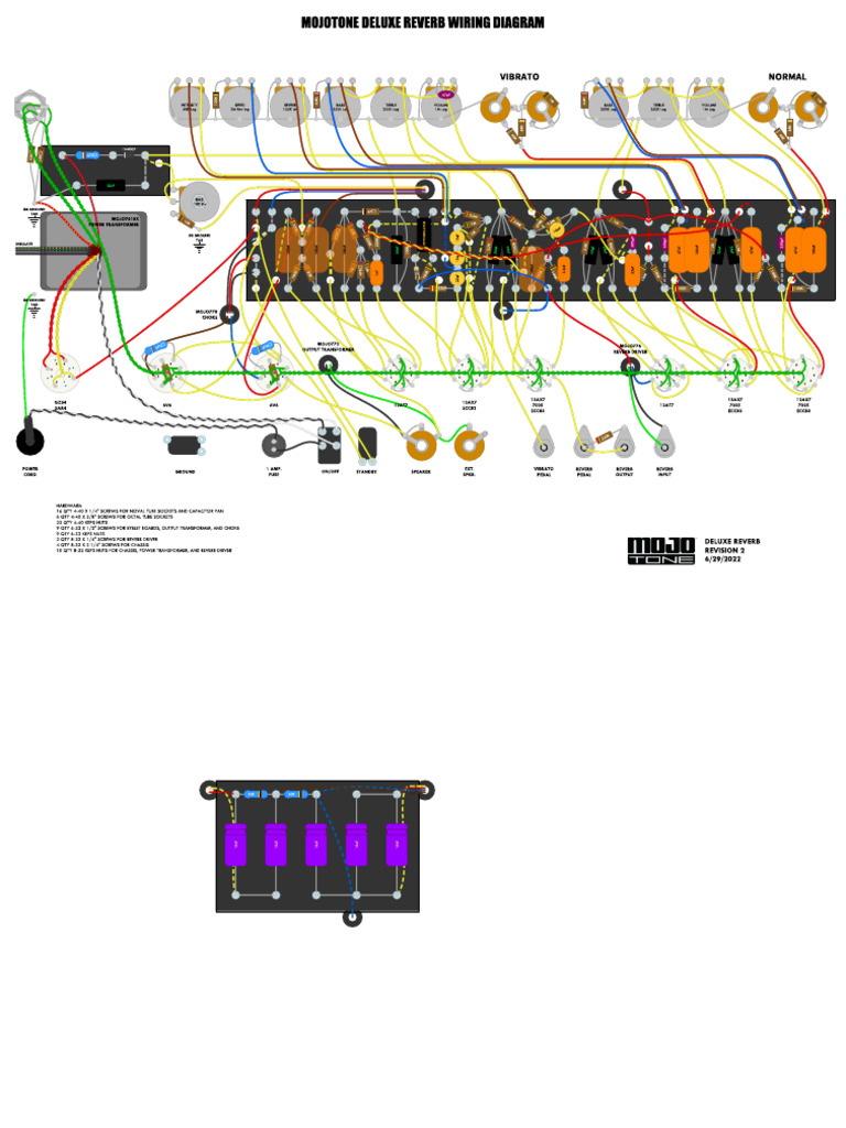 Mojotone Deluxe Reverb Layout | PDF