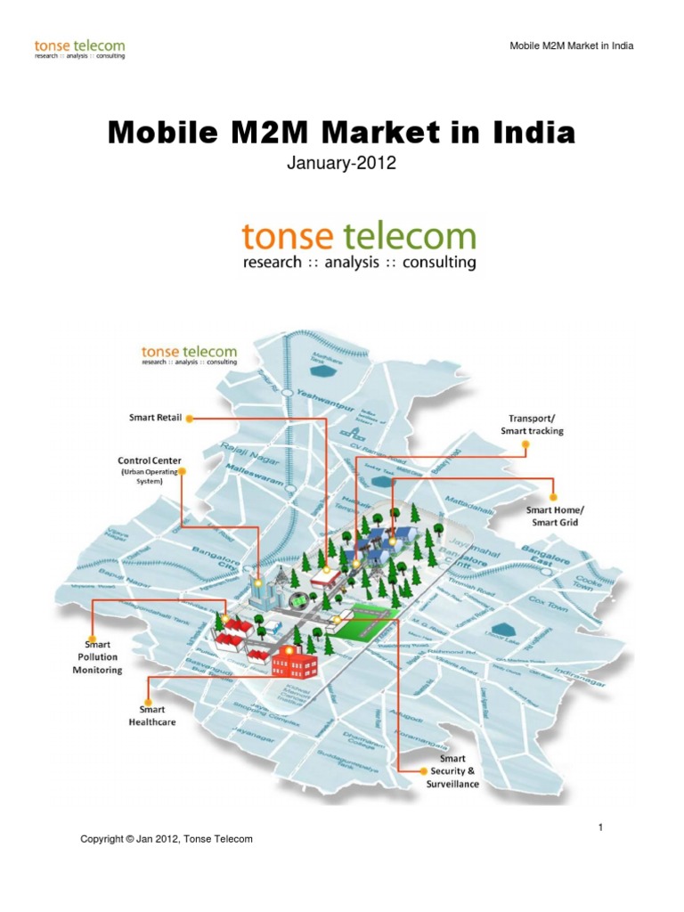 Tonse Telecom Mobile M2M Market in India Brochure Jan 2012 | PDF | Copyright Infringement ...