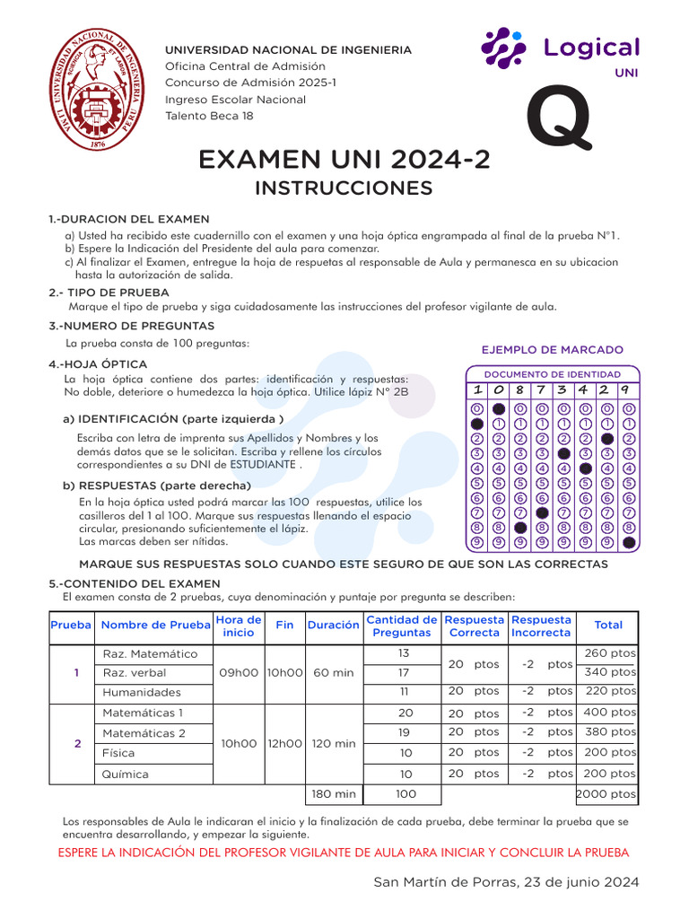 Simulacro Uni - Logical 2024-2 Solucionario | PDF | Teatro | Oferta (economía)