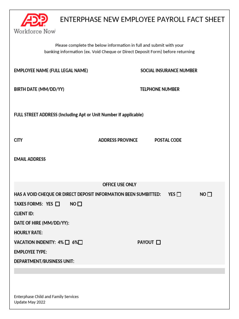 Enterphase Adp Payroll Fact Sheet | PDF