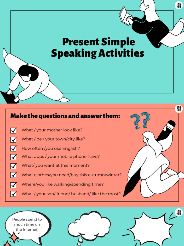 Present Simple Speaking Activities for Kids | PDF