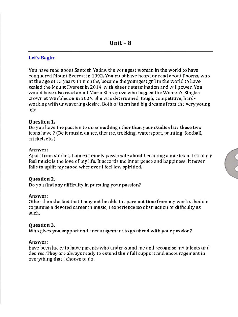 Class Ix Grammar Unit 8 | PDF