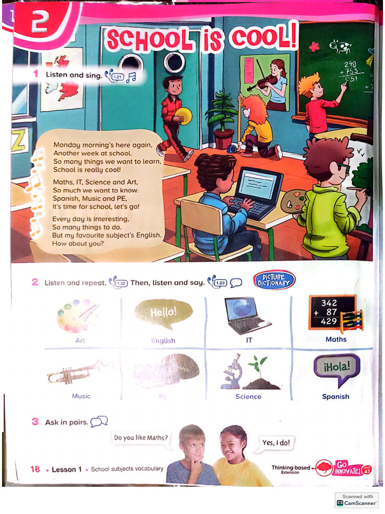 Students Book 3 - 2. School Is Cool | PDF