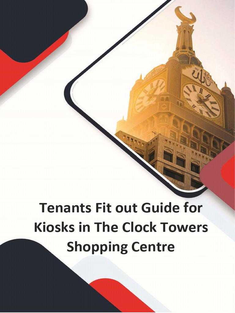 Tenants Fiout Guide For Kiosks in The Clock Towers Shoping Centre - 7 ...