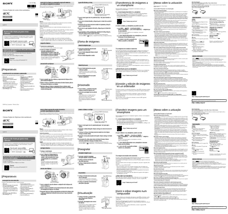 Ficha Tecnica Camara Alpha 7c | PDF | Smartphone | Cámara digital