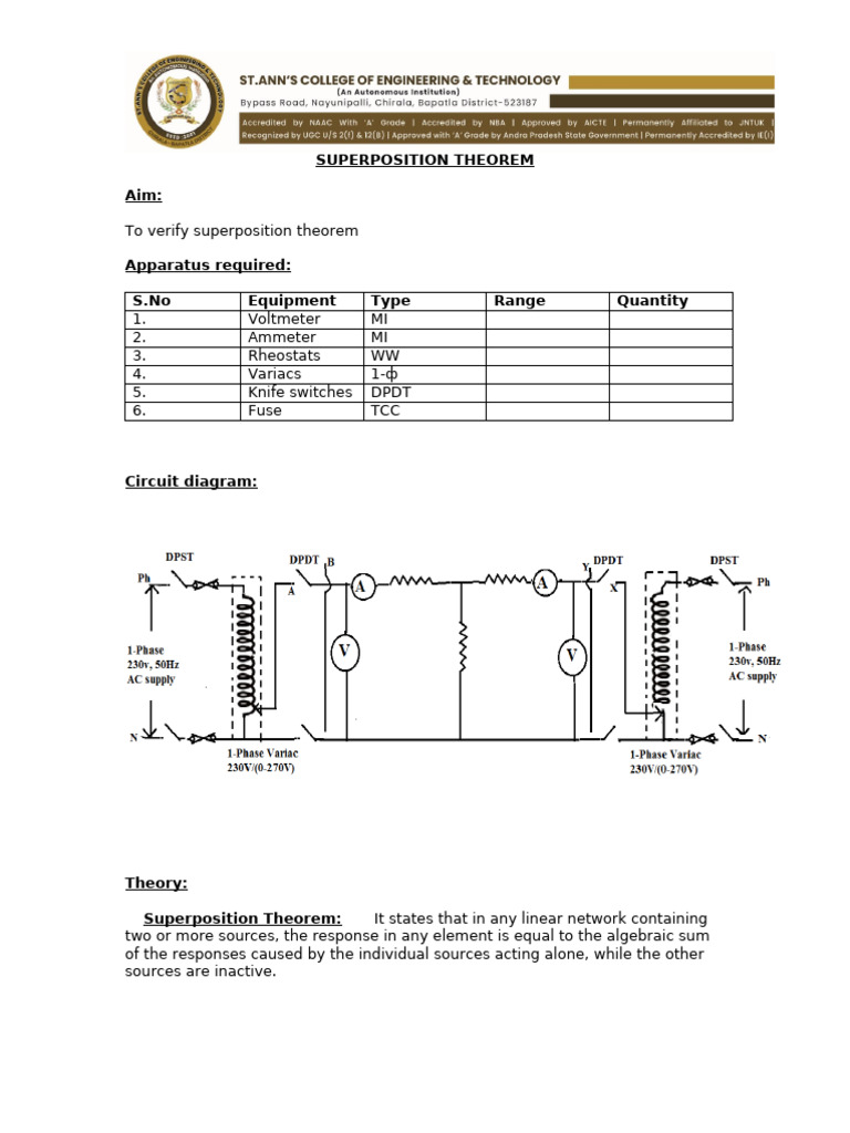 9& 11.superposition Theorem and Maximum Power Transfer Theorem (SEPERATELY) | PDF | Electrical ...