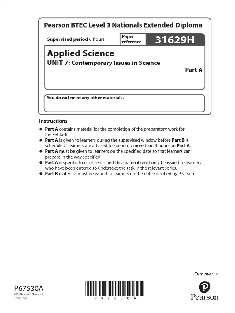 Applied Science Unit 7 January 2023 Combined | PDF | Radiation Therapy ...