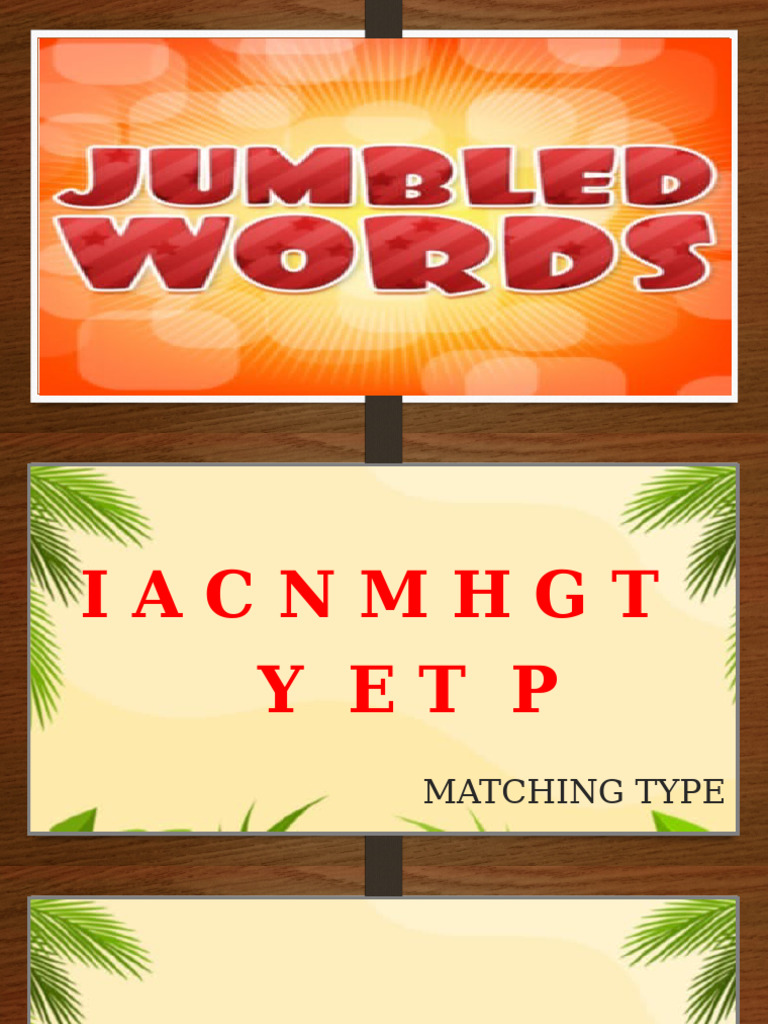 Jumble Word | PDF