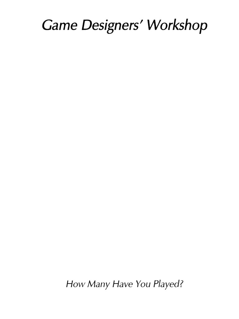 GDW | PDF | Tabletop Games