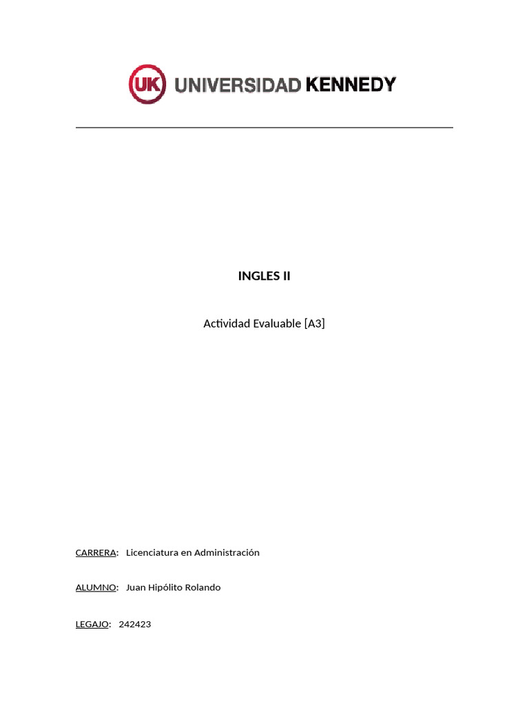 Actividad Evaluable [A3] | PDF