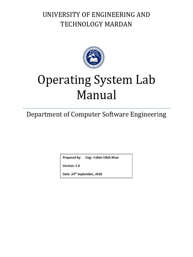OS LAB Manual Updated 2019 pdf | PDF | Computer File | Installation (Computer Programs)