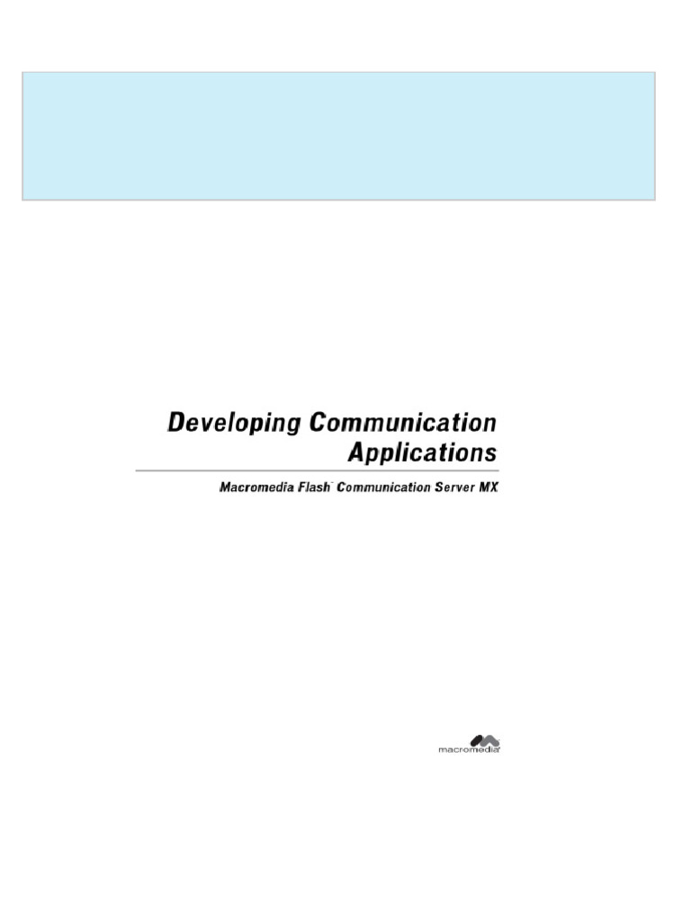 Macromedia Flash Communication Server Mx 1st Ed Edition Kevin Towes 2024 Scribd Download Pdf