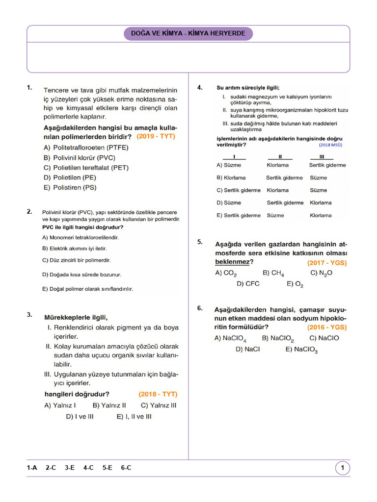 Doga Ve Kimya - Kimya Heryerde | PDF