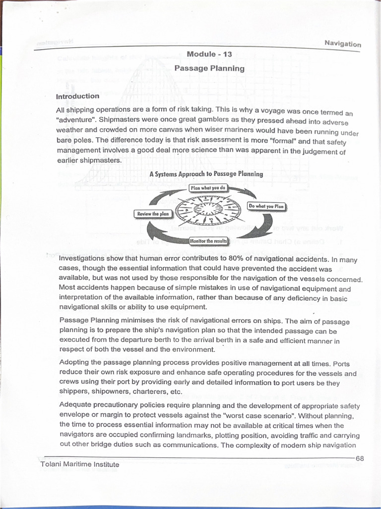 Passage Planning | PDF