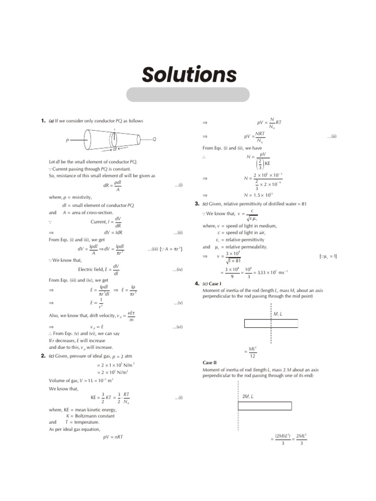 27-July-Shift-1_Physics | PDF | Gases | Classical Mechanics