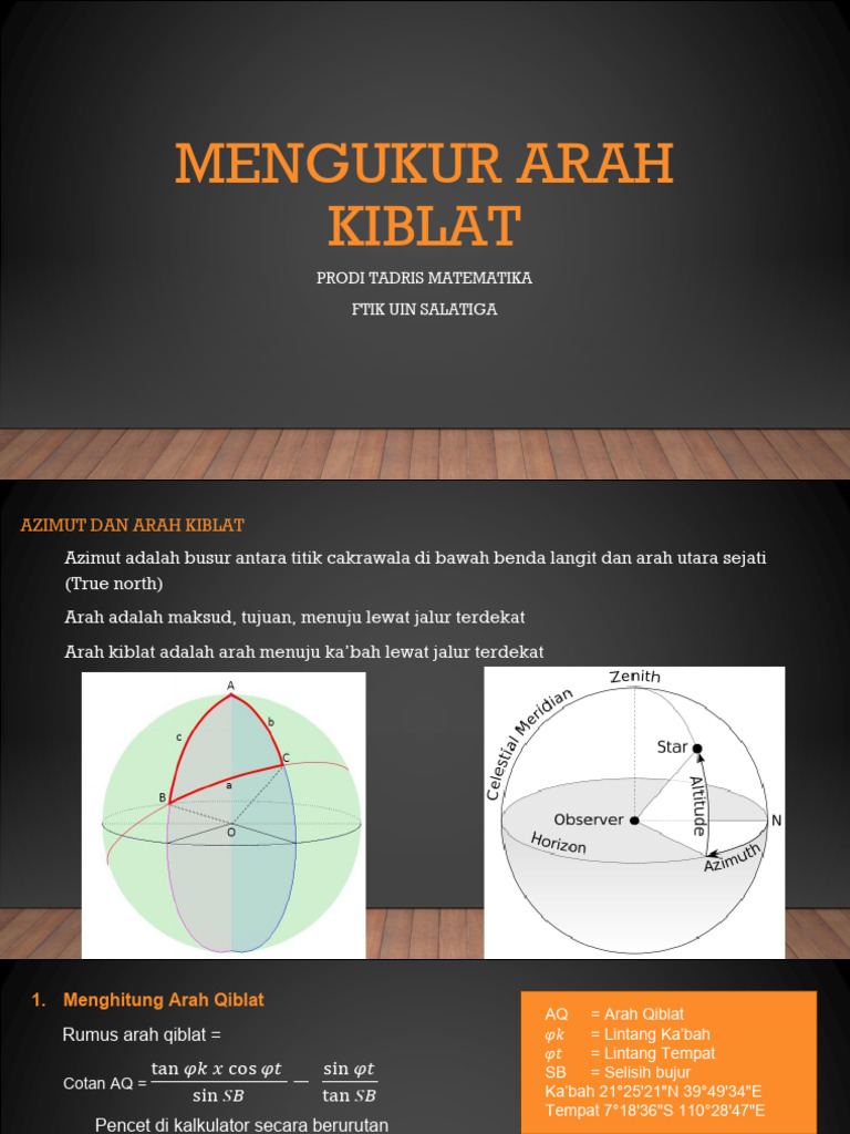 Mengukur Arah Kiblat dengan Azimut | PDF