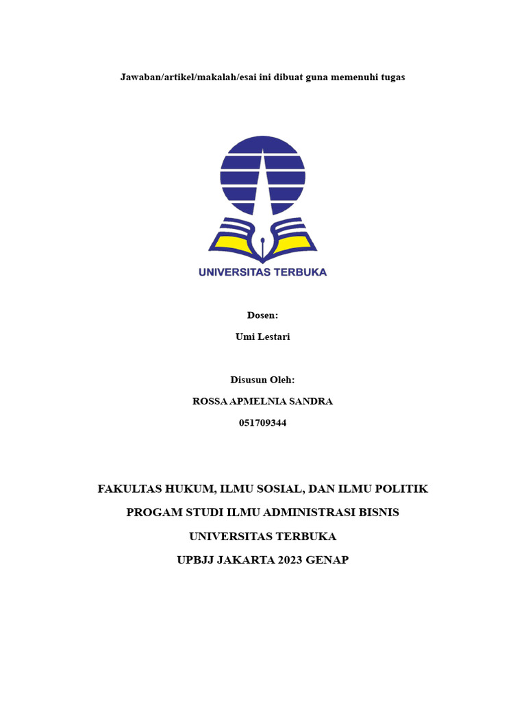 TUGAS 2 PERENCANAAN DAN PENGEMBANGAN BISNIS | PDF TUGAS 2 PERENCANAAN DAN PENGEMBANGAN BISNIS | PDF