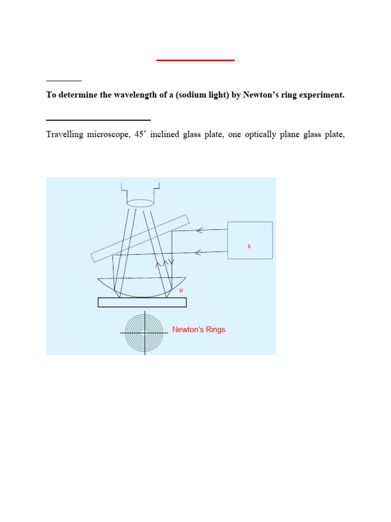 Newton's Ring | PDF | Physical Phenomena | Glass Engineering And Science