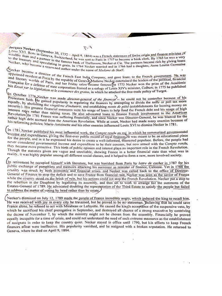 Necker, constitution of clergy, napoleonic code | PDF