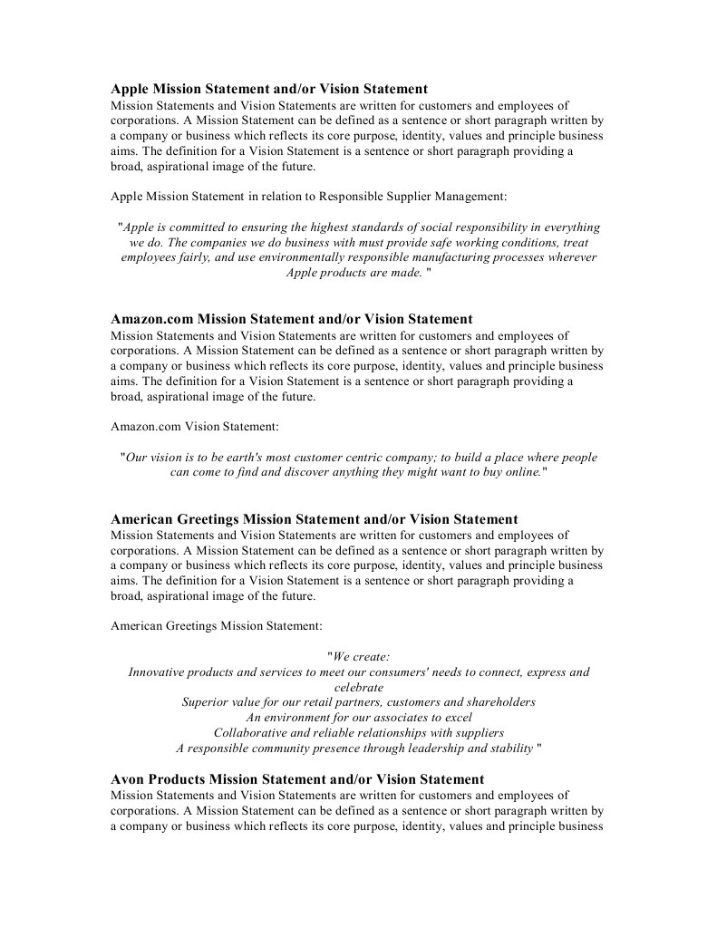 Apple Mission Statement and | PDF | Brand | Business