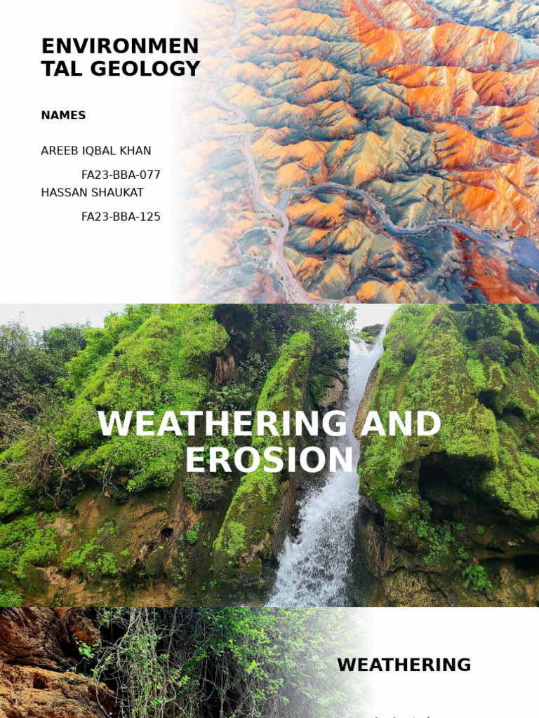 Weathering and Erosion in Geology | PDF | Erosion | Weathering