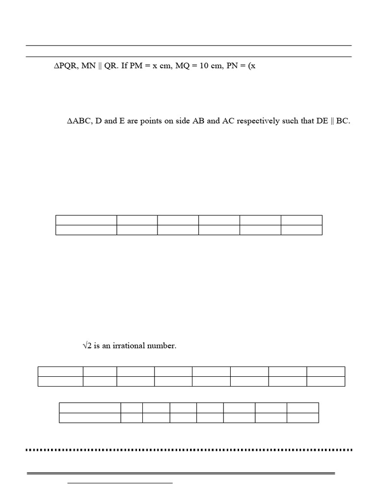 Board Exam 2025 Remedial Revision test 04 Class X Maths | PDF
