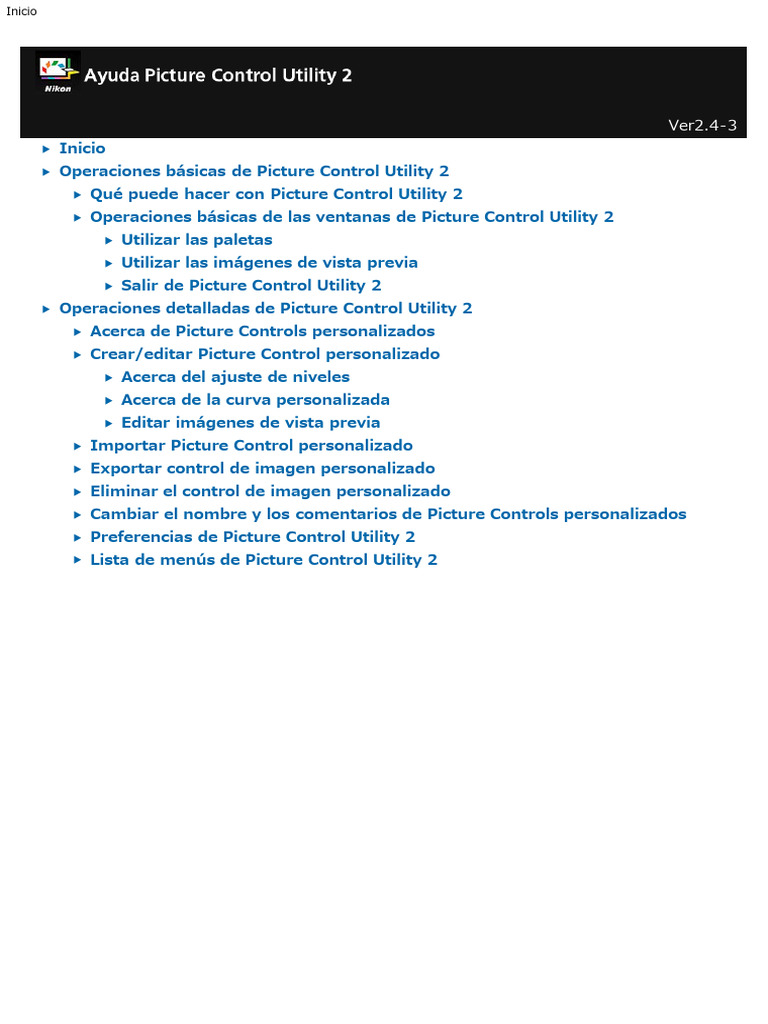 Manual Picture Control D-Pcu2 - 020403BF - Es - R01 | PDF | Formato de imagen sin procesar ...