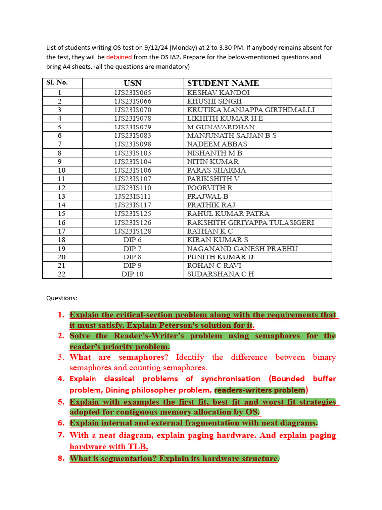 os ia2 | PDF | Computer Data Storage | Computer Programming