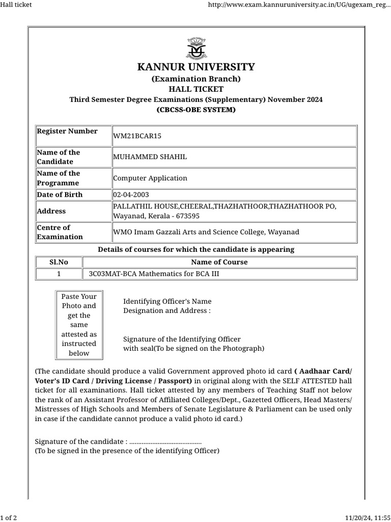 Shahil Hall | PDF | Identity Document | Access Control
