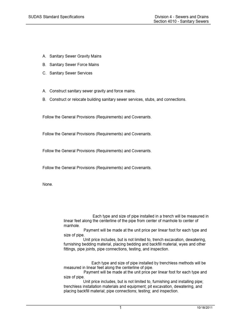 Sudas 1 | PDF | Sanitary Sewer | Pipe (Fluid Conveyance)