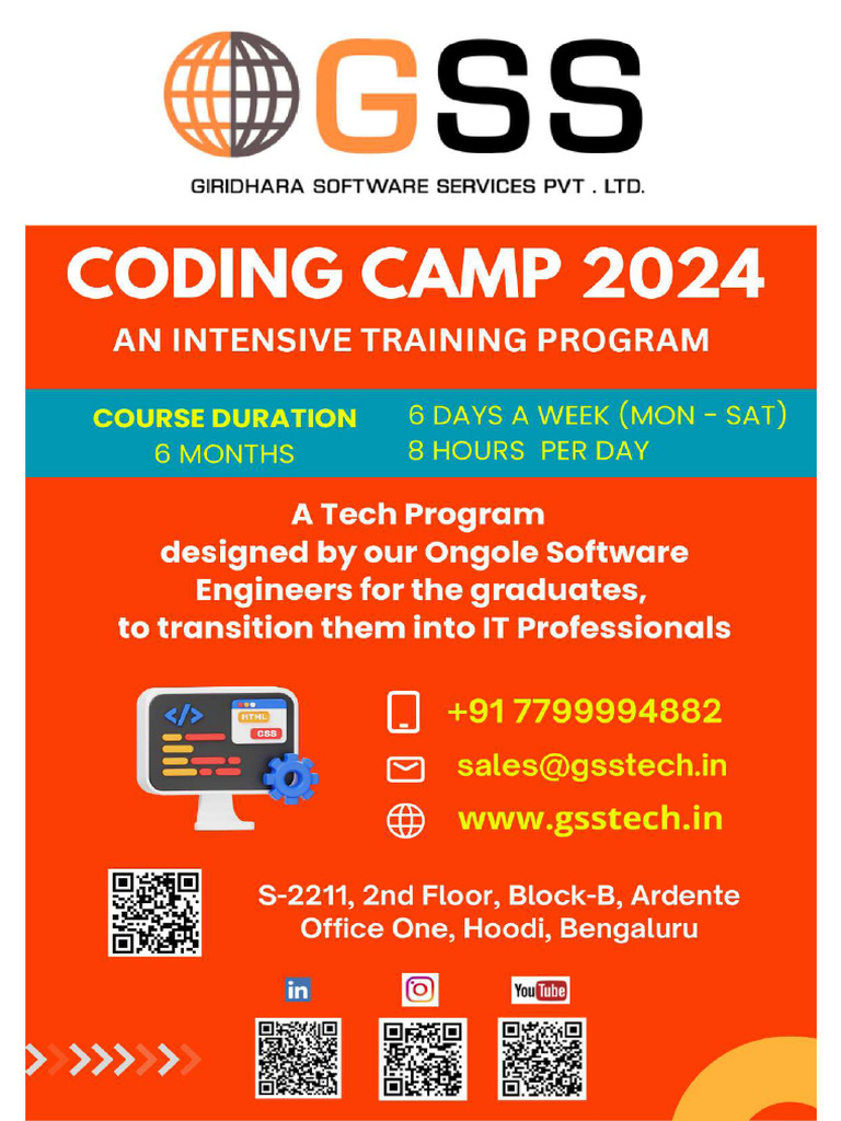 GSS Coding Camp Brochure | PDF