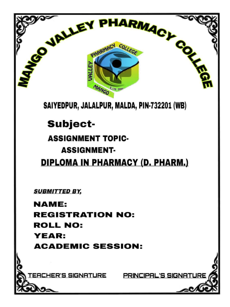 Assignment & Practical Front Page | PDF