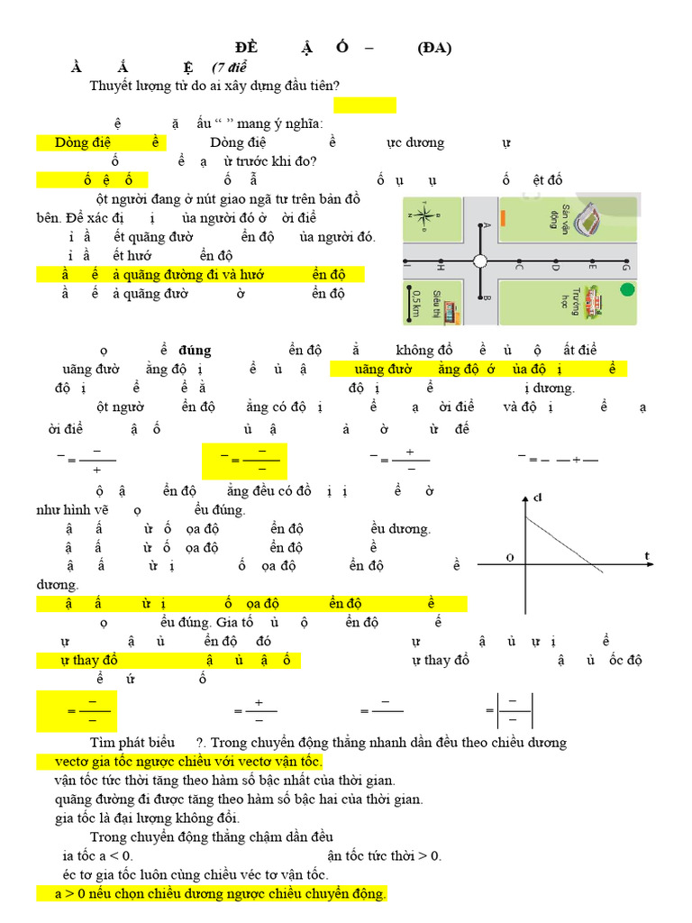 ĐỀ ÔN TẬP SỐ 4 - 10A1 - ĐA | PDF