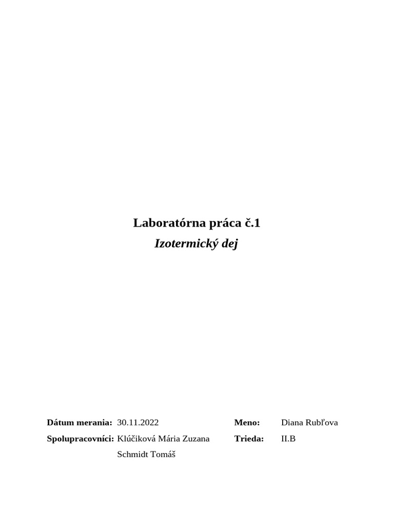 Izotermicky Dej | PDF