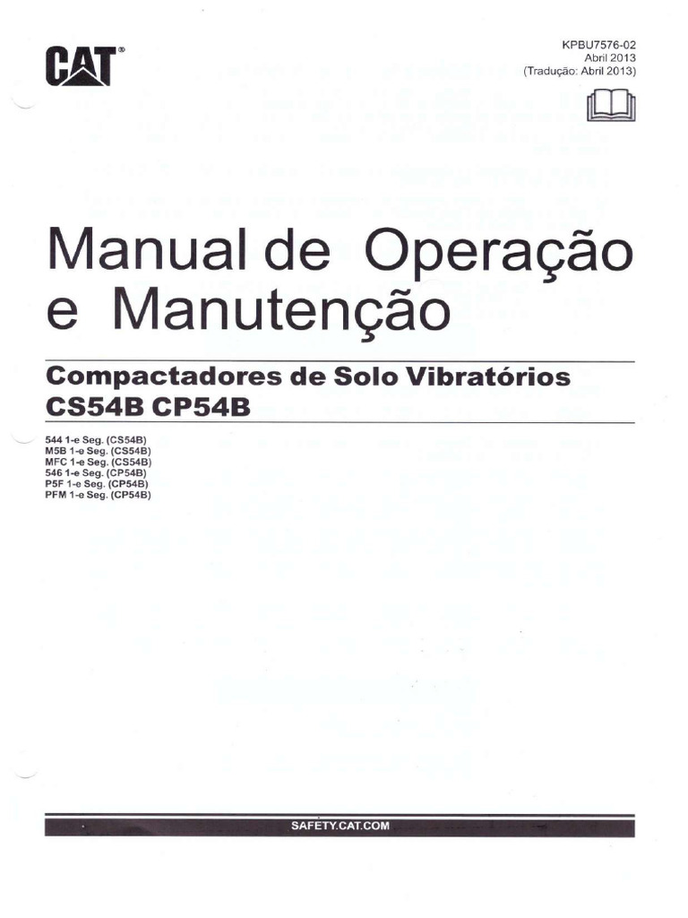 CS54B & CP54B - Manual Do Operador | PDF