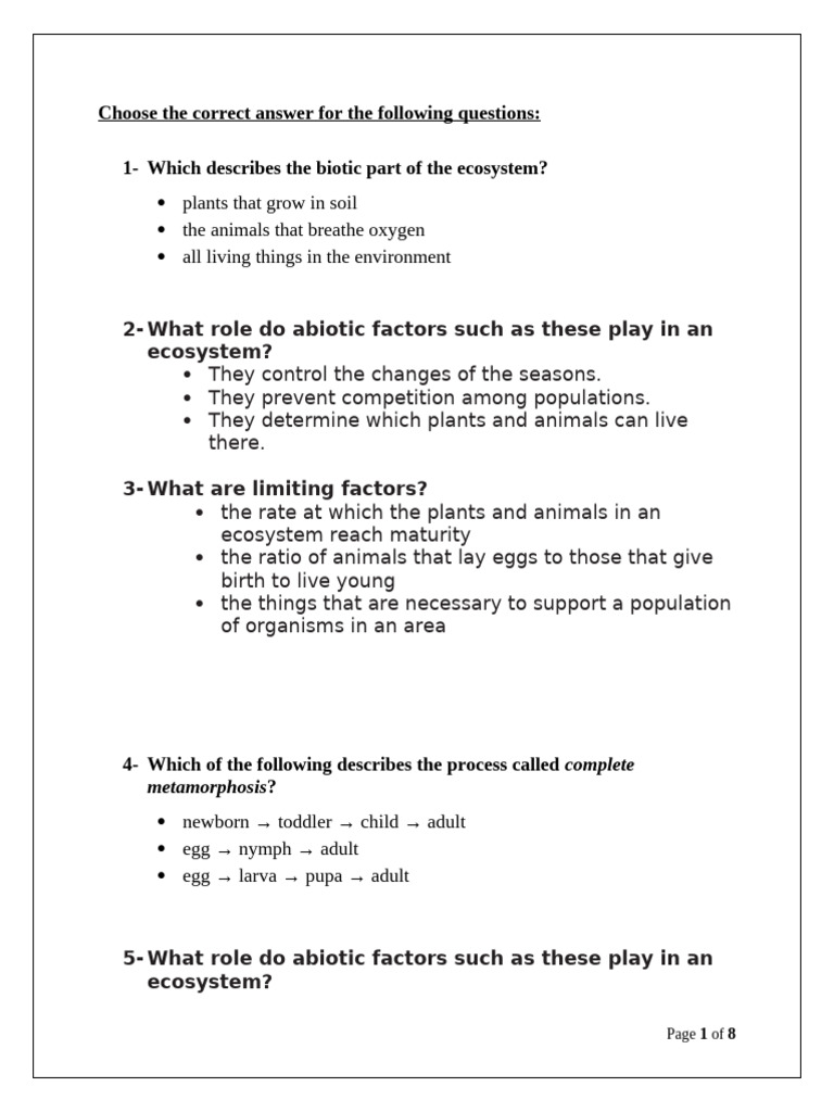 Extra Worksheet | PDF | Ecosystem | Plants