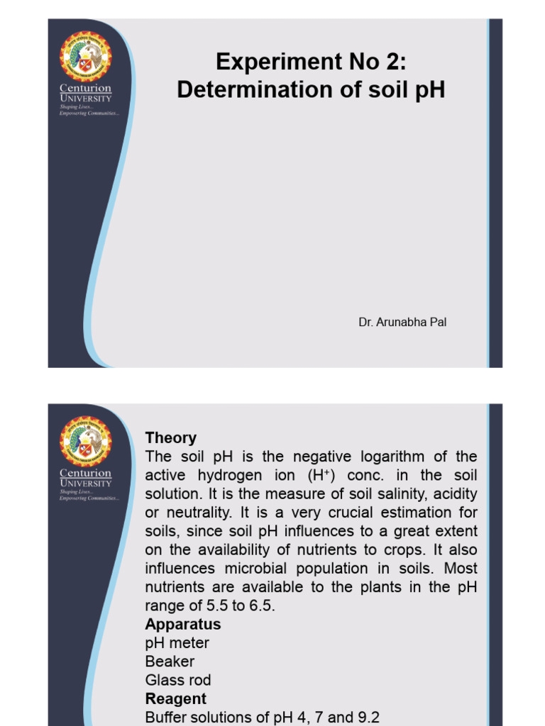 Soil Ph Testing For Students Pdf