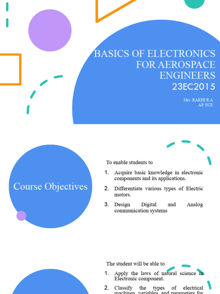 Basics of Electronics for Aerospace Engineers.pptx | PDF | Electronics ...