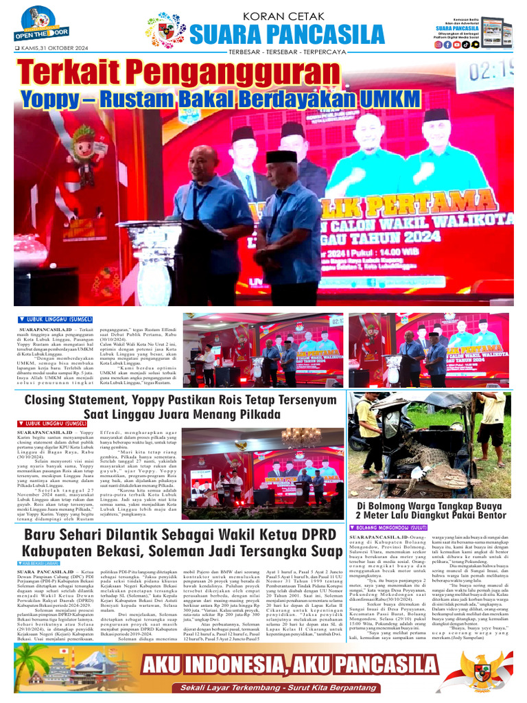 Koran Cetak Edisi 31 Oktober 2024 | PDF